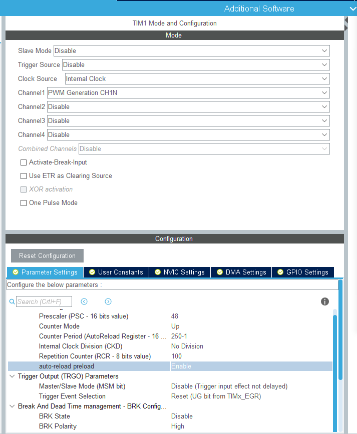 cubemx设置TIM1 CH1N PWM波形没有输出的原因？ - STM32 - 电子技术论坛 - 广受欢迎的专业电子论坛!
